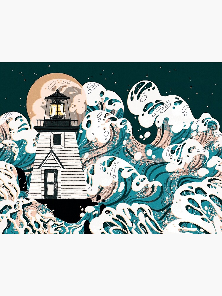 "Haunted Lighthouse" Art Print for Sale by Adriartic | Redbubble