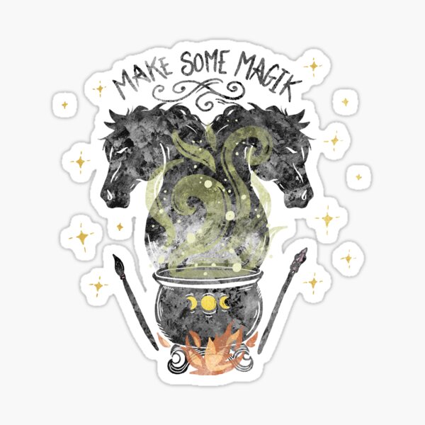 "Make some Magik" Sticker for Sale by nicadrawsnature | Redbubble