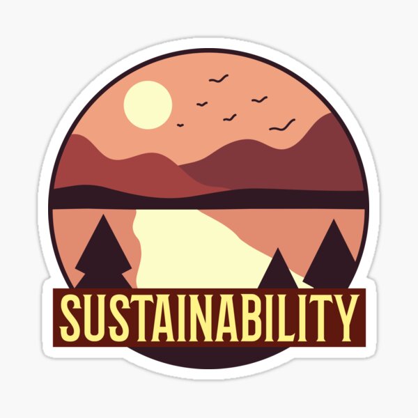 "Sustainability" Sticker for Sale by pixelplaza | Redbubble