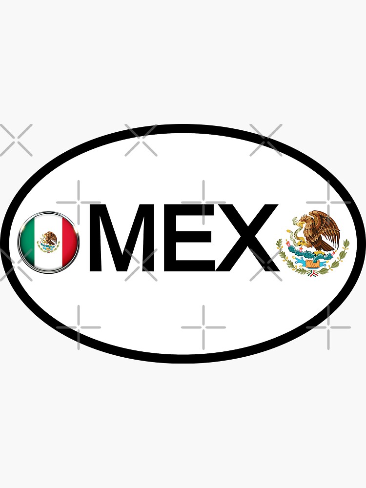 "Mexico country code vehicle registration " Sticker for Sale by HAKVS ...