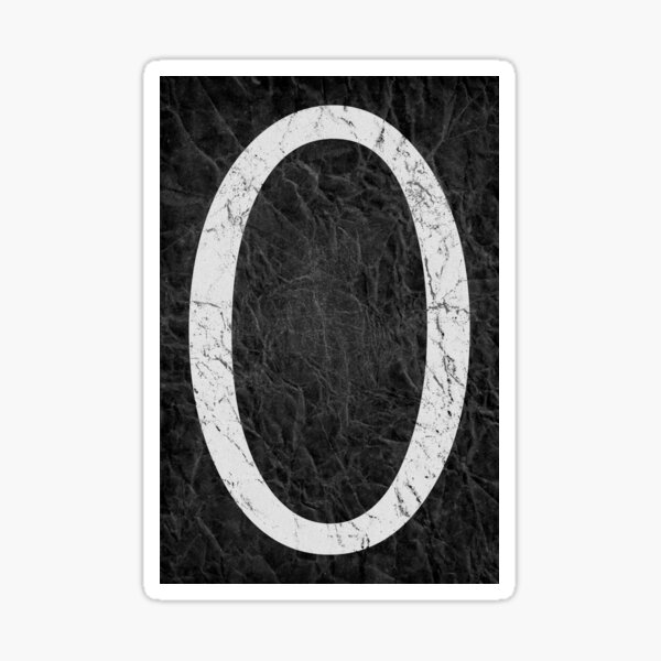 "Illustration - Letter O in shabby vintage style" Sticker for Sale by ...