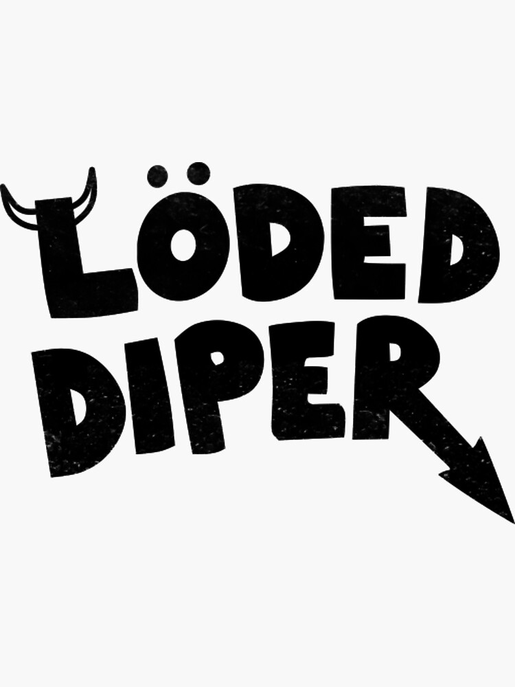 "Loaded Diaper" Sticker for Sale by Backtothe645 | Redbubble