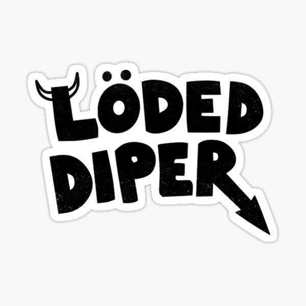 "Loaded Diaper" Sticker for Sale by Backtothe645 | Redbubble