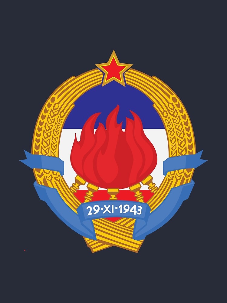 "Ex Yugoslavia Jugoslavija SFRJ Coat Of Arms Grb Zastava" Art Print for ...