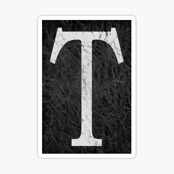 "Illustration - Letter T in shabby vintage style" Sticker by ...