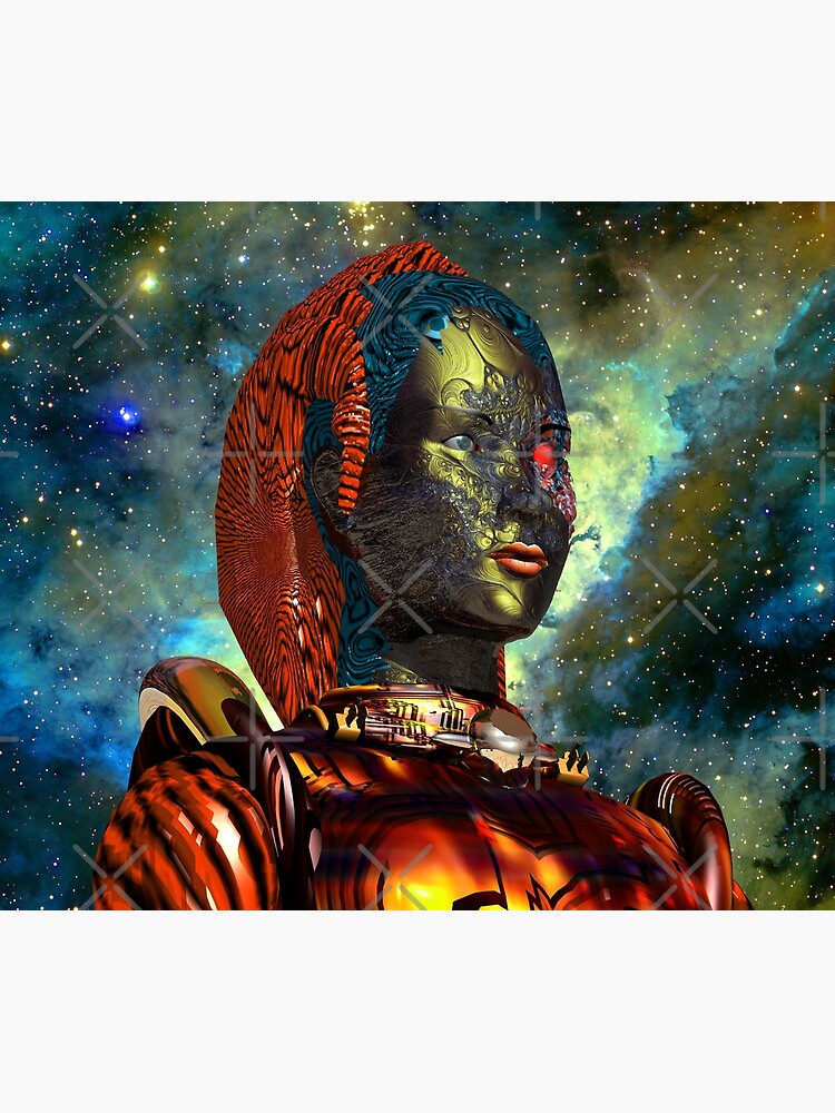 "ARES RED CYBORG AND NEBULA ,HYPERION WORLD Sci-Fi Movie" Poster for ...