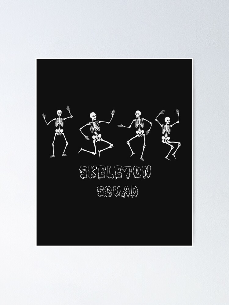 "skeleton squad Halloween T-Shirt" Poster for Sale by Evanticaa | Redbubble