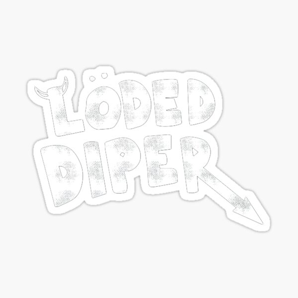 "Loaded Diaper" Sticker for Sale by Backtothe645 | Redbubble