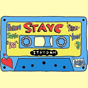 "STAYC (ASAP) Cute Retro Cassette Tape" Poster for Sale by ...
