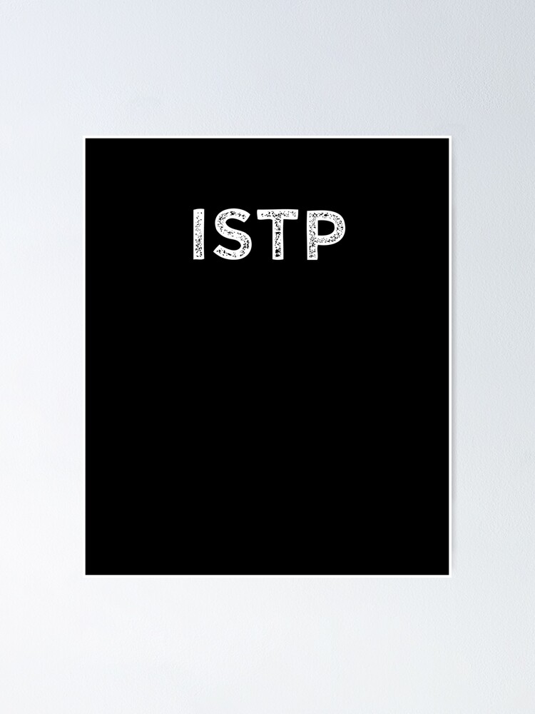 "MBTI ISTP Personality, The Crafter Personality Simple" Poster for Sale ...