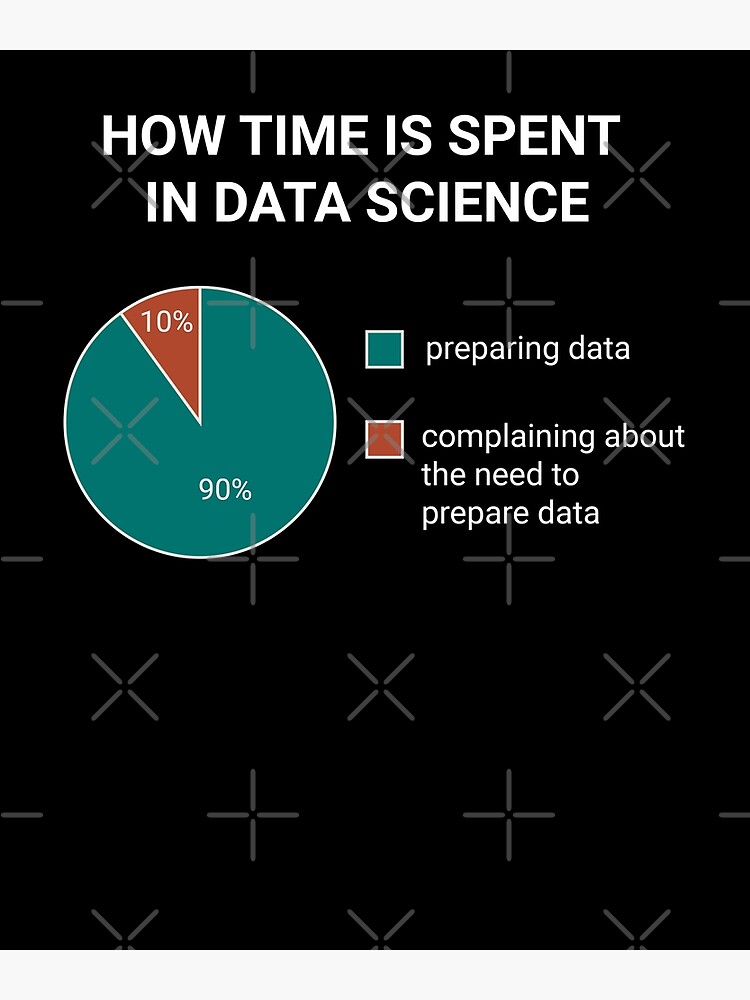 "Funny Data Science How Much Time Is Spent on Data Cleansing" Poster ...