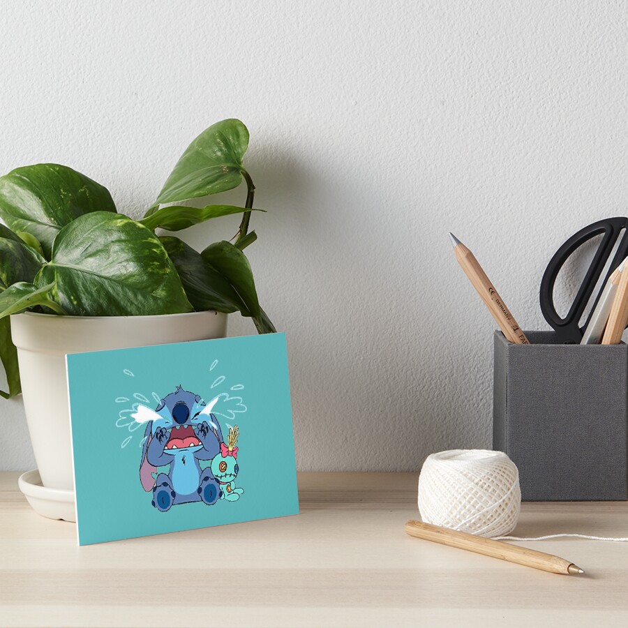 "Crying Stitch " Sticker for Sale by emilioazizli | Redbubble