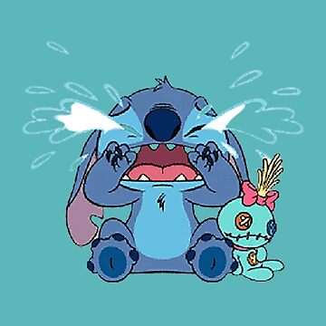 "Crying Stitch " Sticker for Sale by emilioazizli | Redbubble