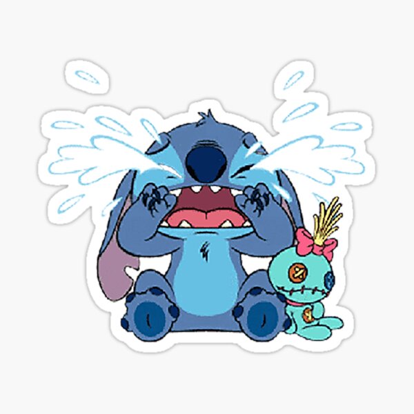 "Crying Stitch " Sticker for Sale by emilioazizli | Redbubble