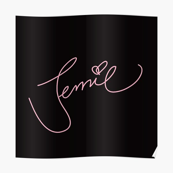 "Jennie Autograph" Poster for Sale by beatcitysocial | Redbubble