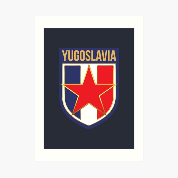 "Ex Yugoslavia Jugoslavija SFRJ Logo Icon Grb Zastava" Art Print for ...