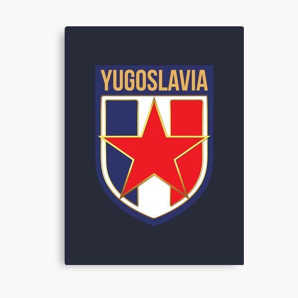 "Ex Yugoslavia Jugoslavija SFRJ Logo Icon Grb Zastava" Canvas Print by ...