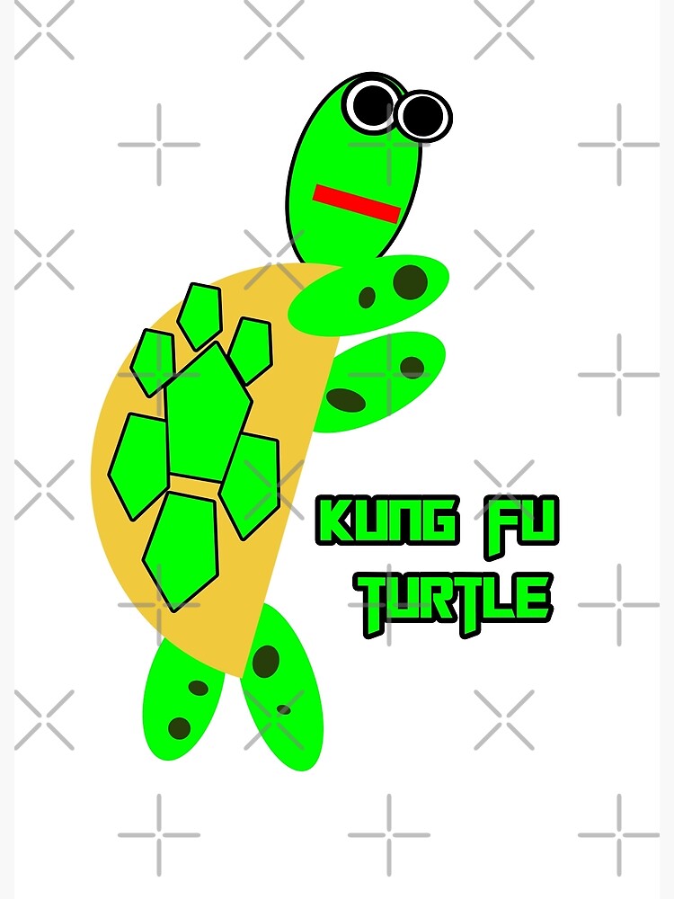 "KUNG FU TURTLE" Poster for Sale by avolter6 | Redbubble
