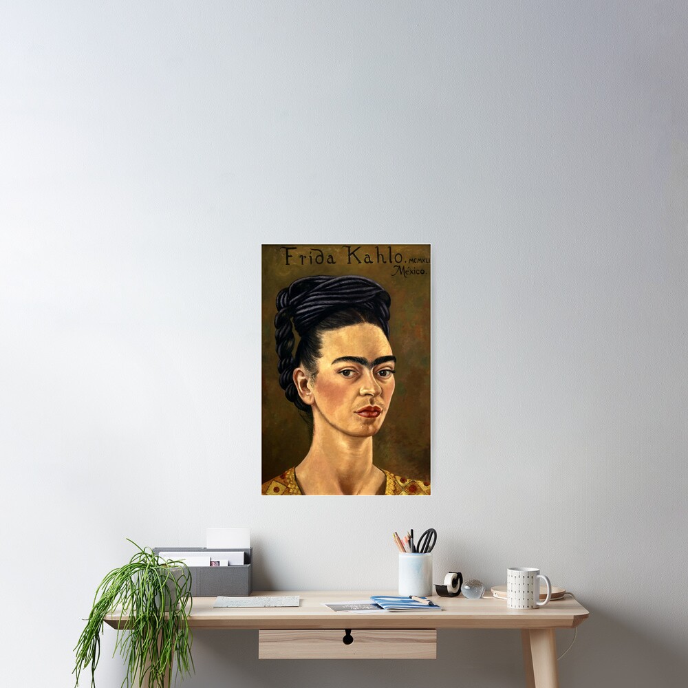 " Frida Kahlo self-portrait" Poster for Sale by arthistory | Redbubble