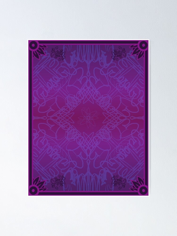"Purple " Poster for Sale by RamenTori1 | Redbubble