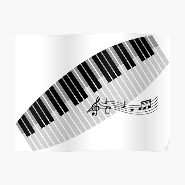 "Piano Music Keyboard Musical Instrument " Poster for Sale by so01 ...