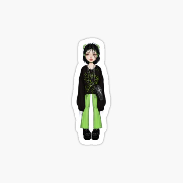 "cute goth everskies girl" Sticker for Sale by ohnojaemin | Redbubble