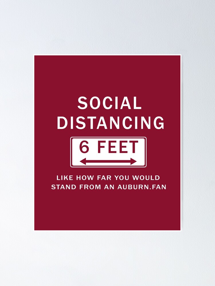"6 feet distance" Poster by GT-Designs | Redbubble