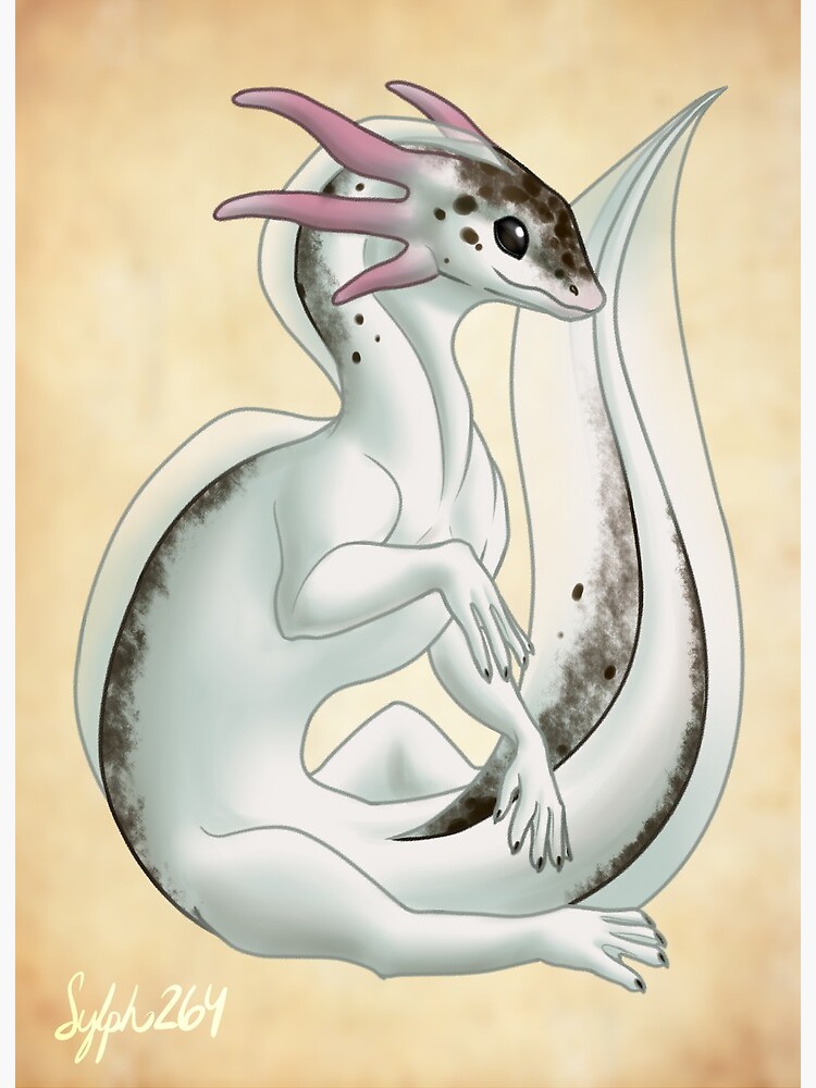 "Axolotl Dragon" Art Board Print for Sale by Sylph264 | Redbubble
