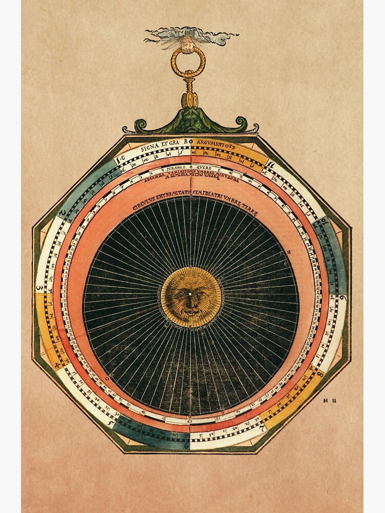 "Another Rotation Around The Sun - Black Ray Sun" Sticker for Sale by ...