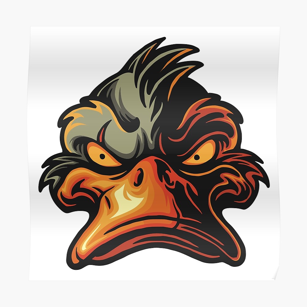 Paper & Party Supplies Paper Angry Duck Decal etna.com.pe