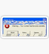 Error Stickers | Redbubble