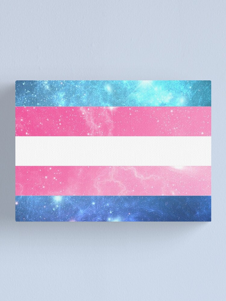 "Trans Flag - LGBTQ Galaxy" Canvas Print by qshiner | Redbubble