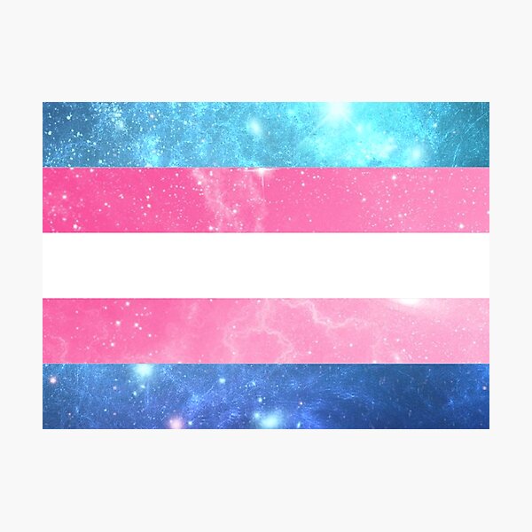 "Trans Flag - LGBTQ Galaxy" Photographic Print for Sale by qshiner ...