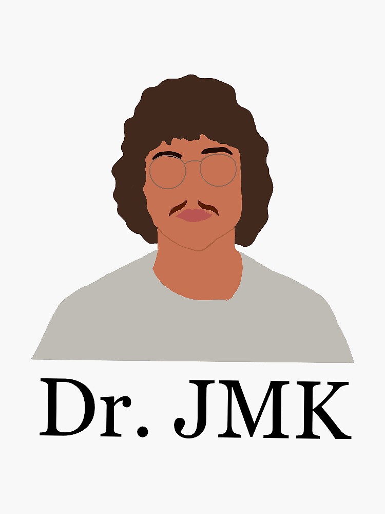 "Dr. JMK" Sticker for Sale by hparker7 | Redbubble