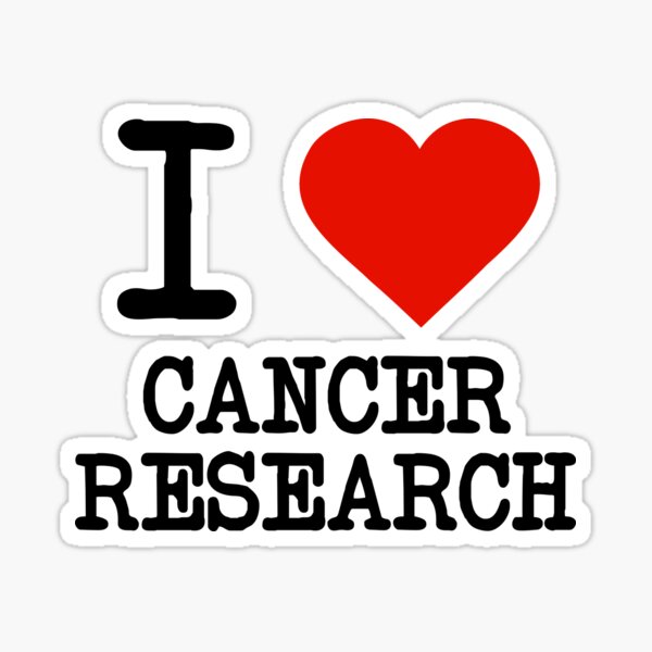 "I Love Cancer Research" Sticker by staker | Redbubble