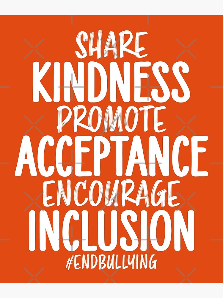 "Unity day Anti Bullying Share Kindness" Poster for Sale by Go-Fun ...