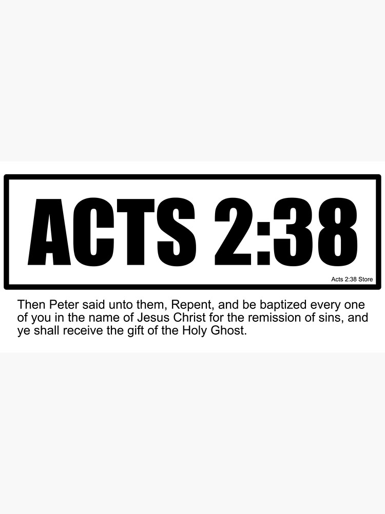 "Acts 2:38 - Our Flagship Design with Scripture - From "Acts 2:38 Store ...