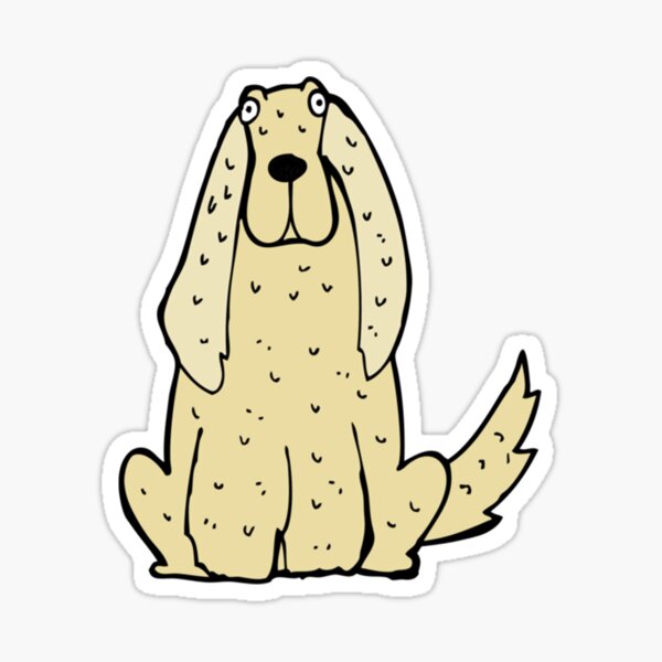 "The Dog LOOK AT you " Sticker for Sale by triangletrees | Redbubble