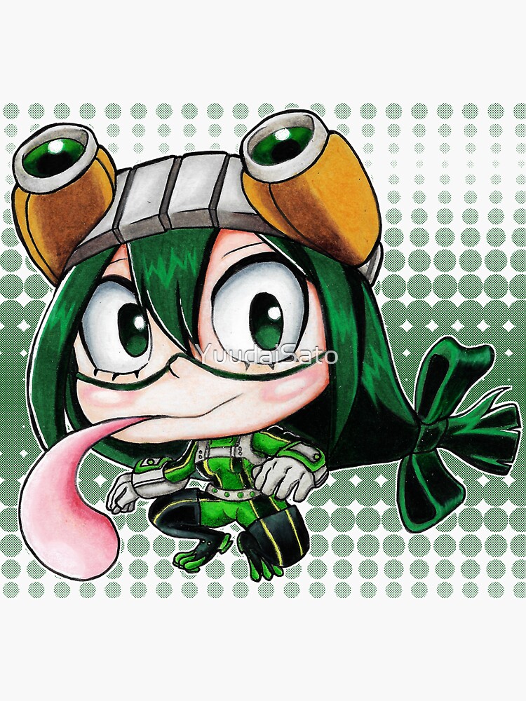 "BNHA Froppy Chibi" Sticker for Sale by YuudaiSato | Redbubble