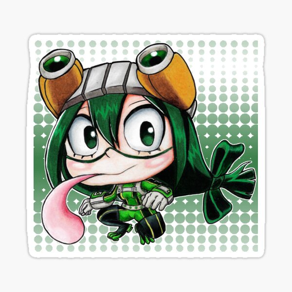 "BNHA Froppy Chibi" Sticker for Sale by YuudaiSato | Redbubble