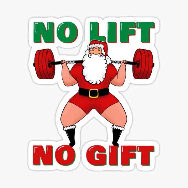 "Squat Santa Training Squats with Santa for Lifting lovers Gym design ...