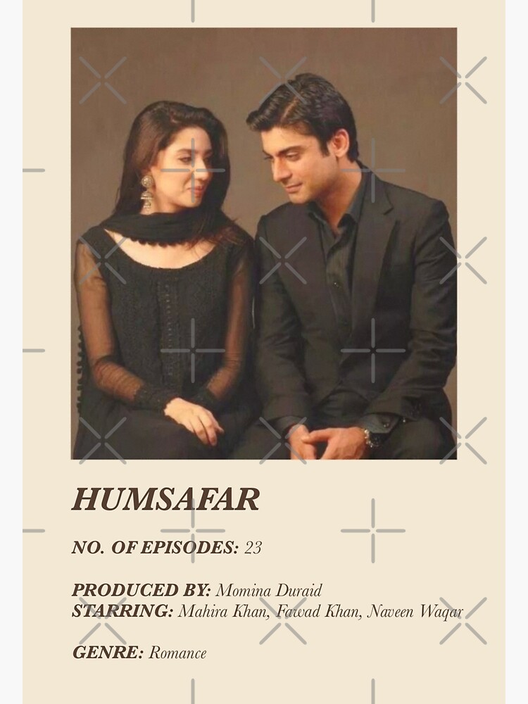 "Humsafar minimalist serial poster" Poster for Sale by BollywoodAI ...