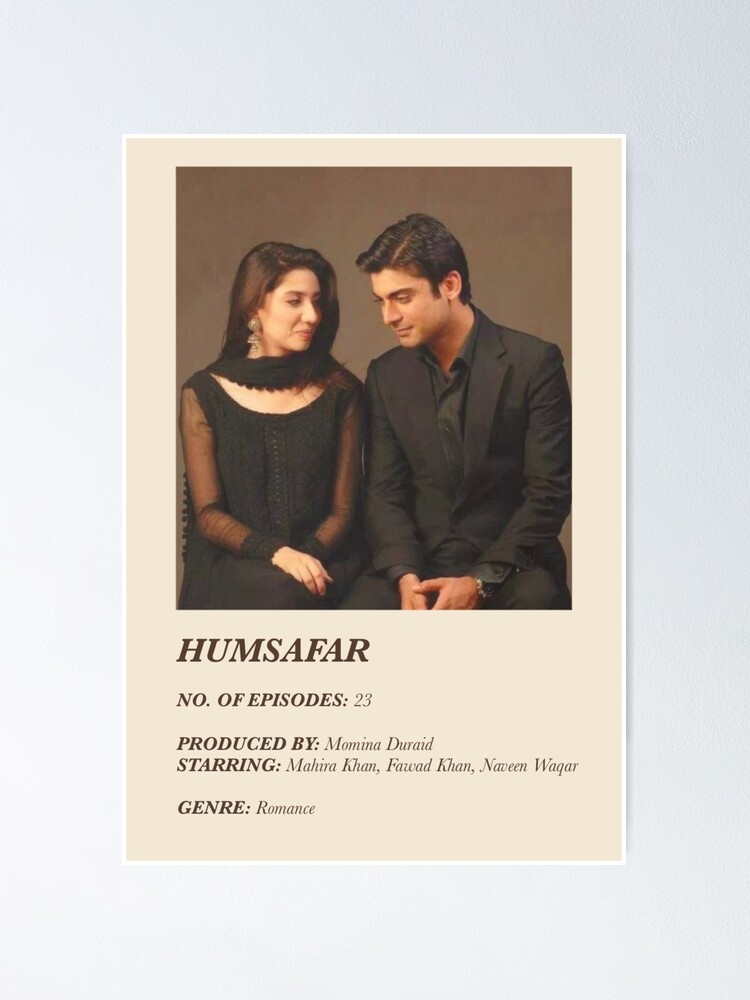 "Humsafar minimalist serial poster" Poster for Sale by BollywoodAI ...
