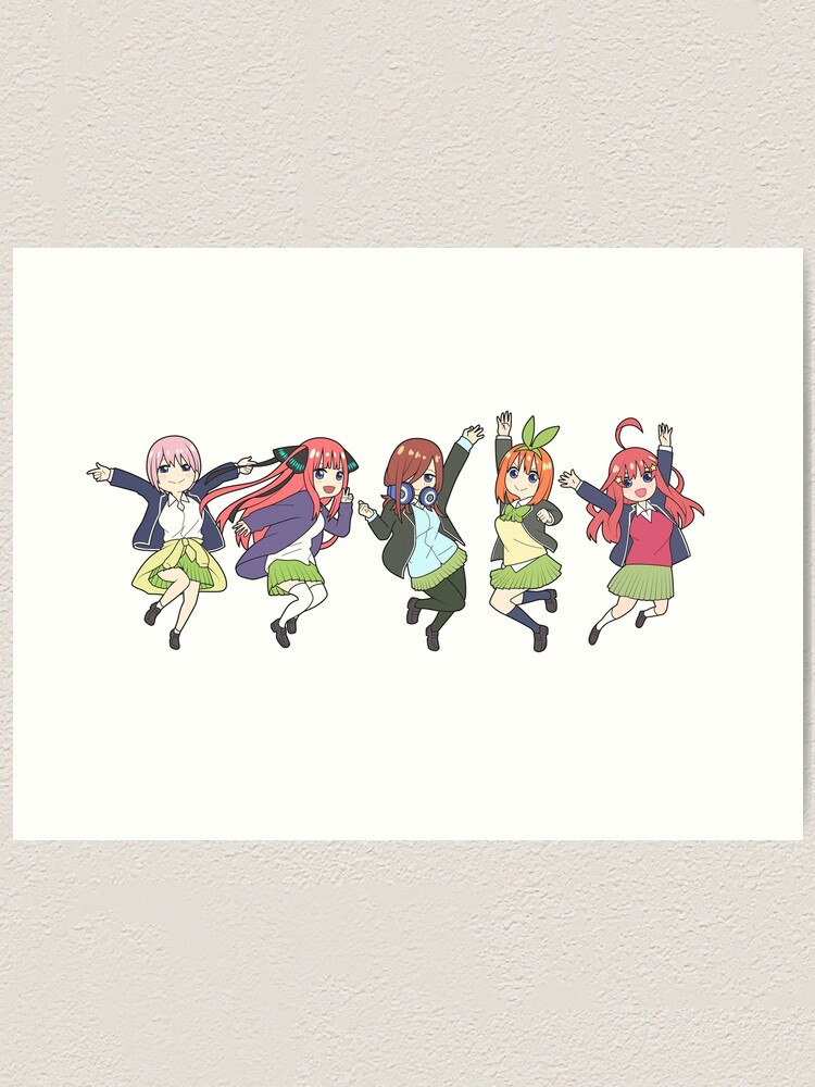 "The Quintessential Quintuplets Nakano Chibis" Art Print by ChibiCheems ...