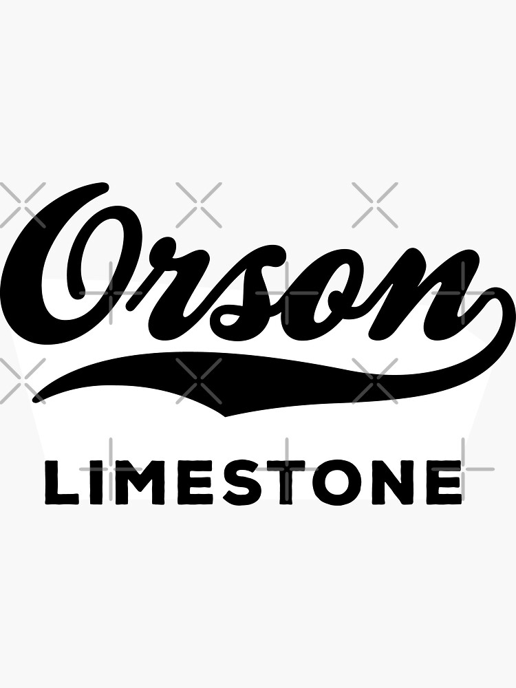 "Orson Limestone" Sticker for Sale by MagdyStore | Redbubble