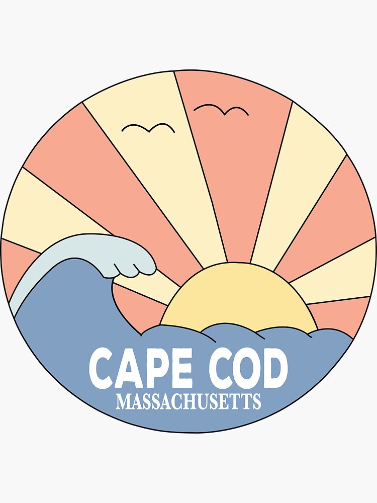 "Cape Cod Massachusetts" Sticker for Sale by PRNTDADZ | Redbubble