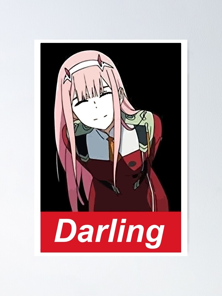 "Zero Two Smile Darling in The FRANXX " Poster for Sale by MiloRogiras ...