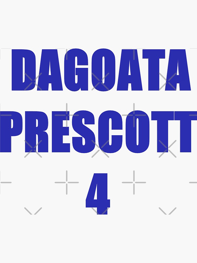"dak prescott d4k daGOATa cowboys" Sticker for Sale by cwileyyy | Redbubble