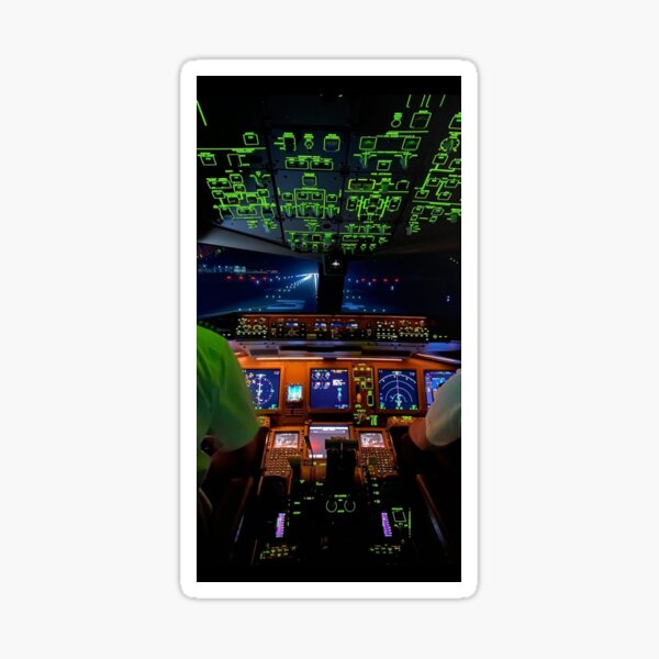"Cockpit View" Sticker for Sale by RandomGoodStuff | Redbubble