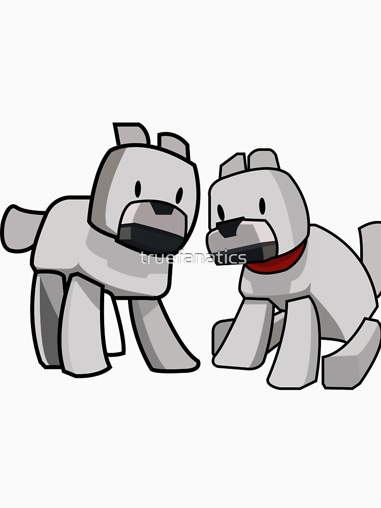 "Minecraft Wolf / Minecraft Dogs" T-shirt for Sale by truefanatics ...